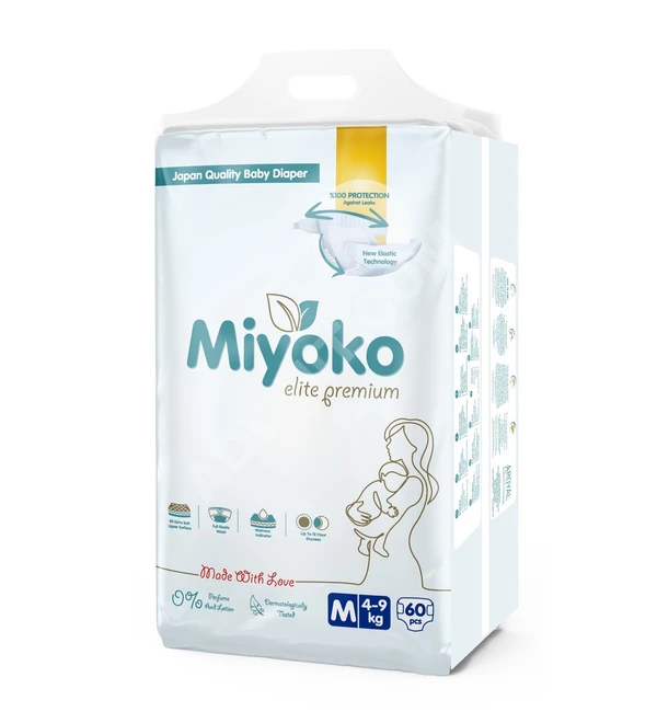 حفاضات اطفال ميوكو MIYOKO BABY DIAPER عالية الجودة - Adwhit