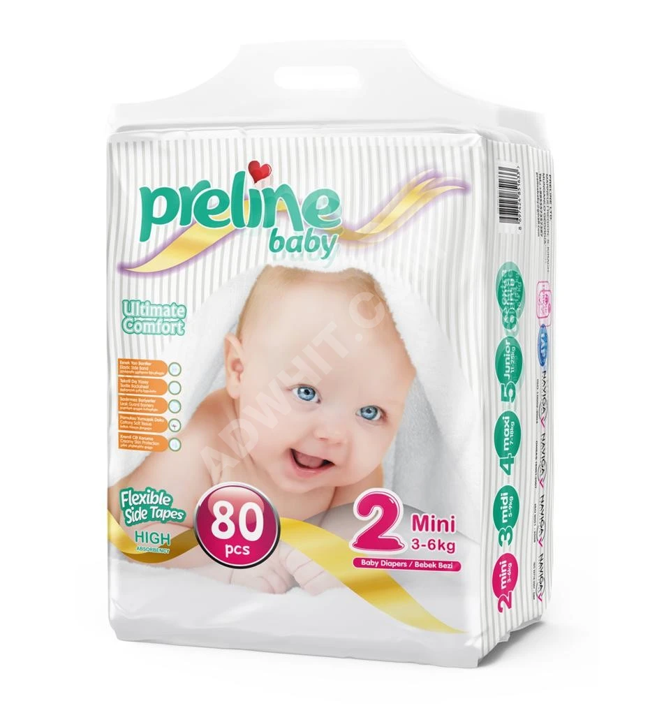 Turkish baby diapers, Pre Line, highest global quality - Adwhit