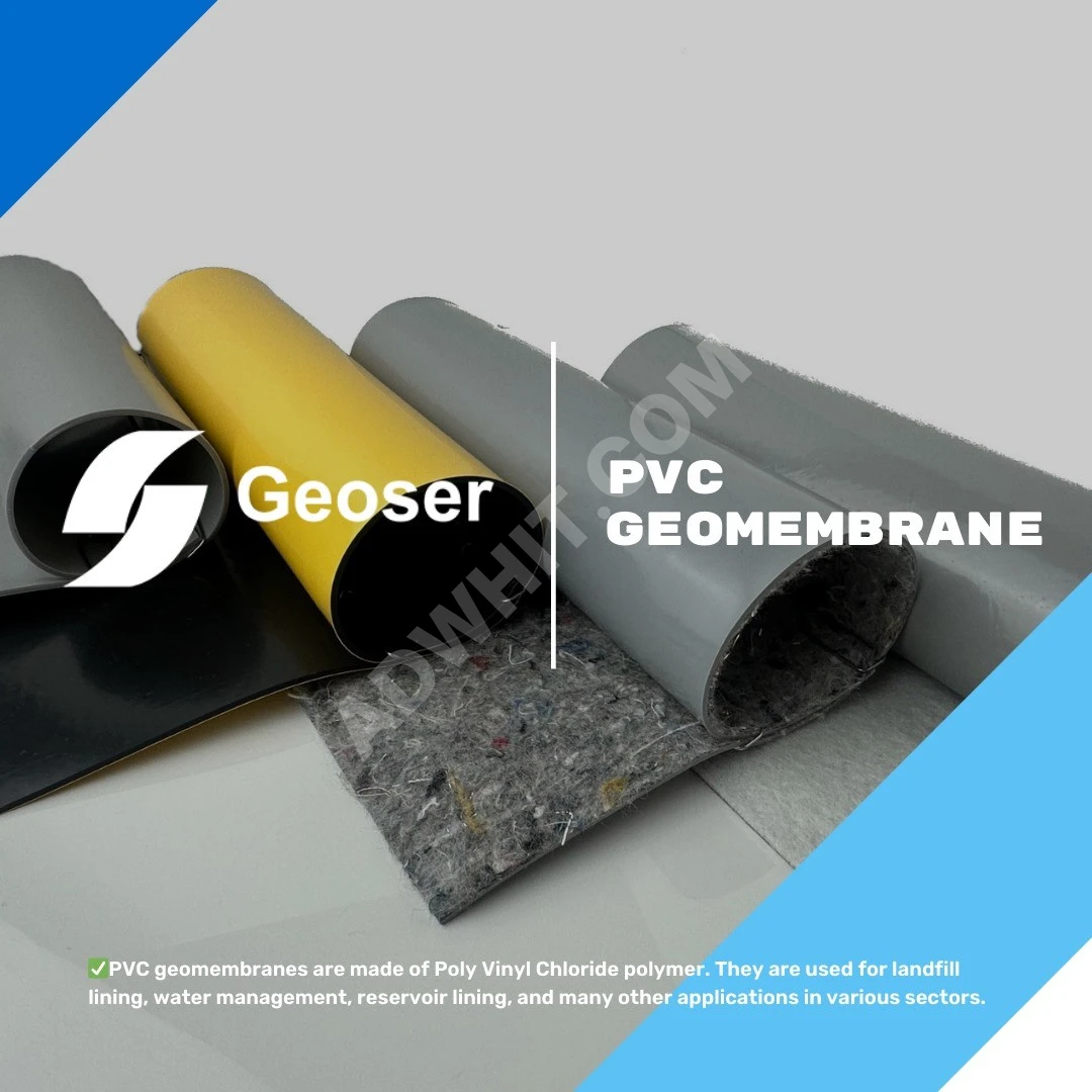 PVC GEOMEMBRANE Waterproofing Lining Membrane - Adwhit